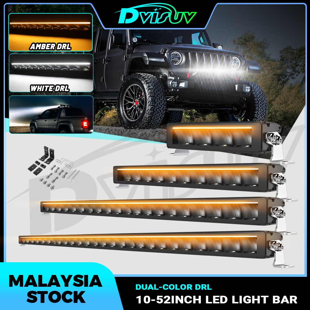 DVISUV Car Lights Led Light Bar 10" 21" 32“ 40” 52“ Combo Driving Beam ...