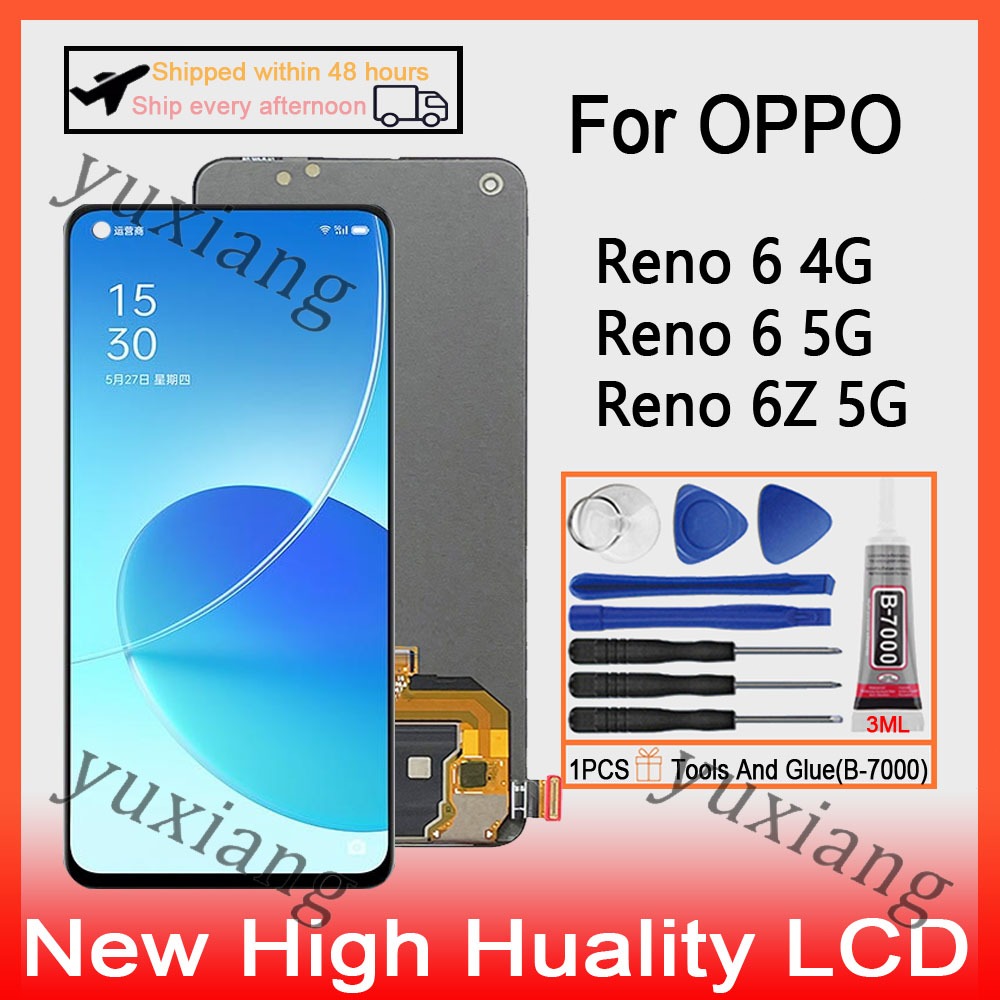 OLED TFT OPPO Reno 6 4G 5G Reno 6Z 5G LCD Display Touch Screen ...
