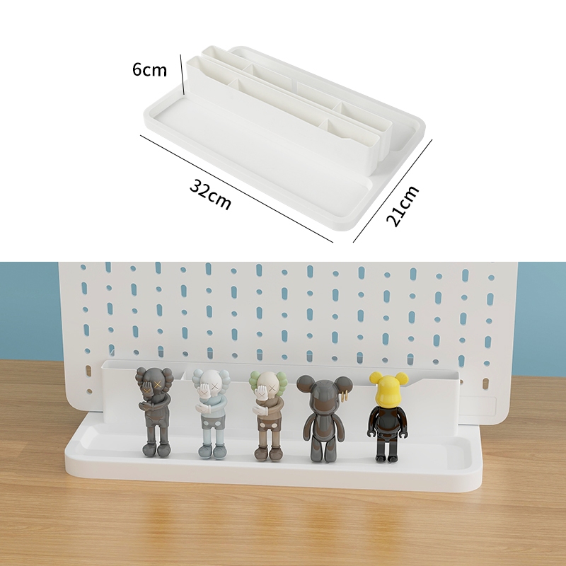 Pegboard Accessories Desk Organizer Perforated Wall Shelf Display Board ...
