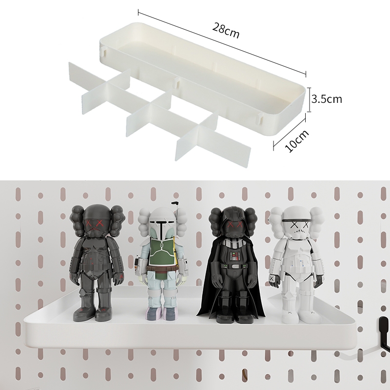 Pegboard Accessories Desk Organizer Perforated Wall Shelf Display Board ...