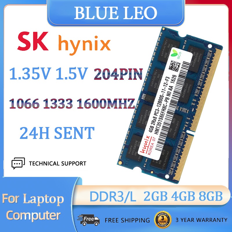 Hynix 2GB 4GB 8GB DDR3 RAM DDR3L DDR2 667Mhz 800Mhz 1066Mhz 1333Mhz 1600Mhz PC2 PC3 PC3L 5300S ...