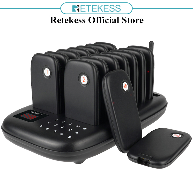 Retekess TD175 Restaurant Pager System Pagers for Restaurants 7 Call ...