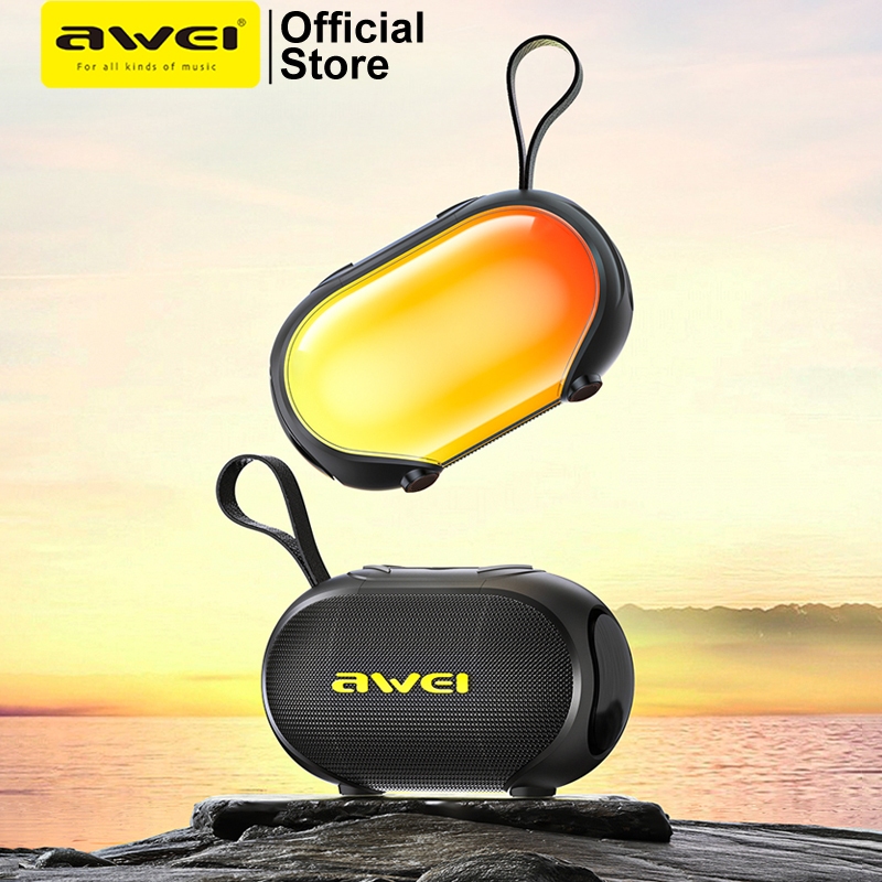 Awei KA1 Bluetooth Speaker with RGB Light Wireless Portable Speaker 52mm Shocking Sound Quality ...