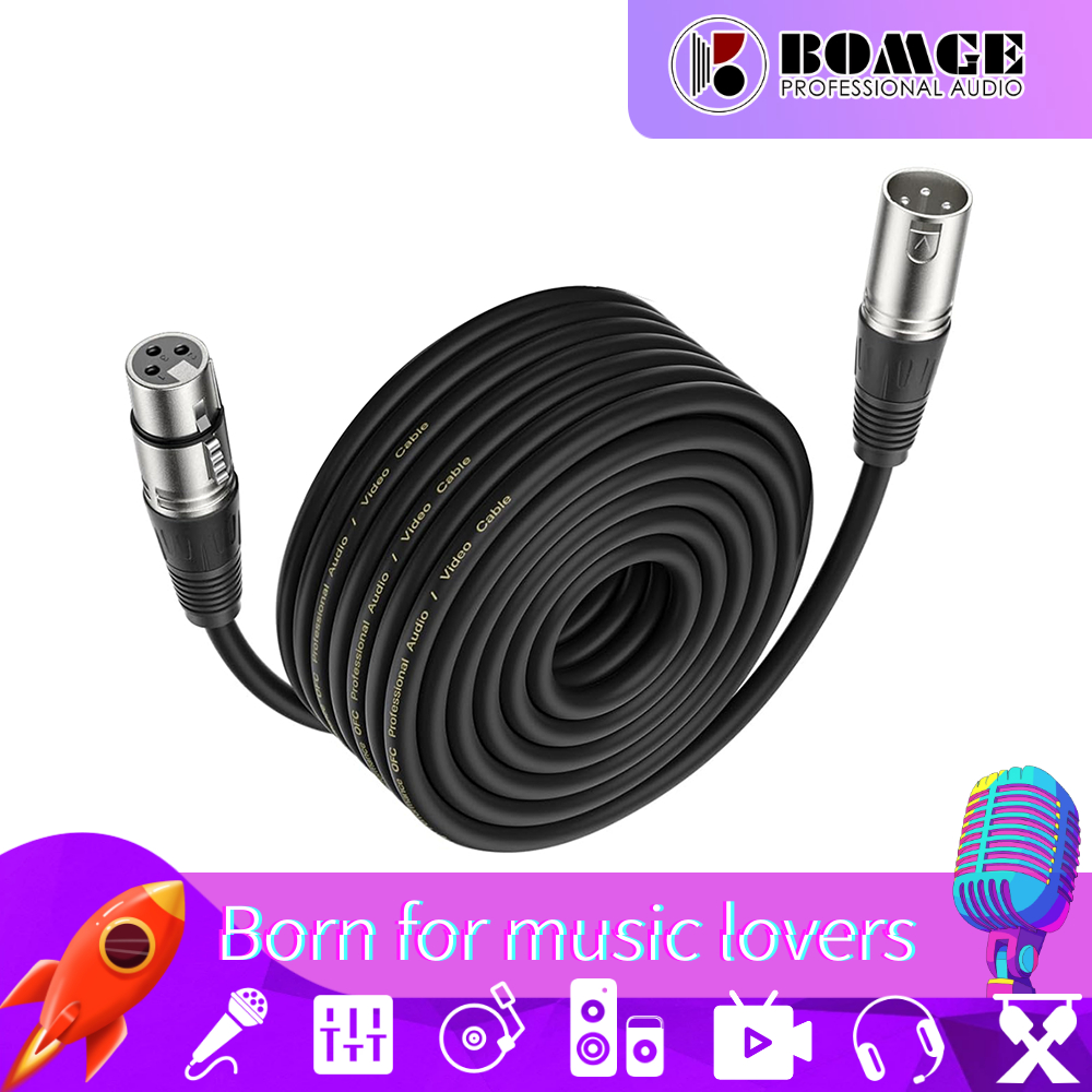 BOMGE XLR perfect tool for connecting microphone, mixer, external sound ...