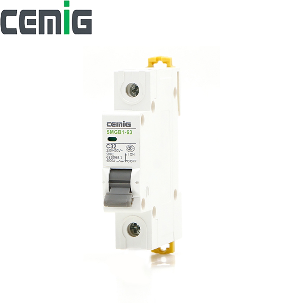 1P Miniature Circuit Breaker AC230/400V 6KA Type C MCB Short Circuit ...