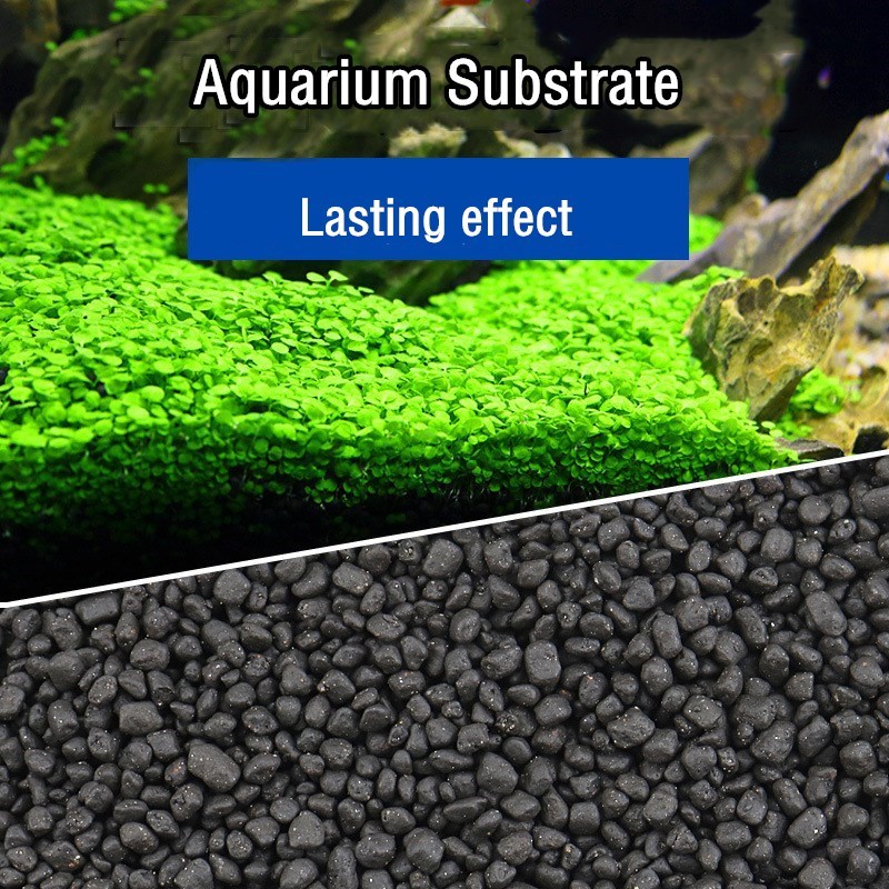500g Aquarium Planted Soil Substrate Fertilizer Natural Clay Gravel ...