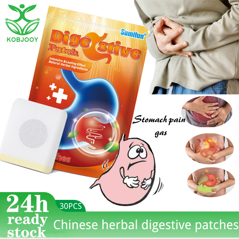 12/30Pcs Sumifun Herbal Digestive Patch Diarrhea Treatment Stomach Pain ...