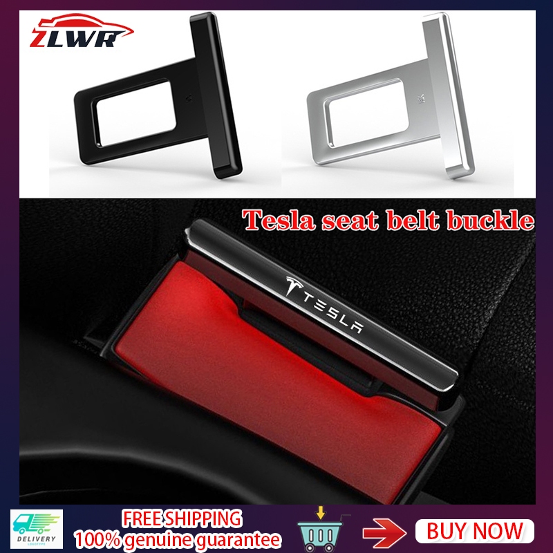 ZLWR Tesla Zinc Alloy Car Seat Belt Buckle Mini Hidden Seat Belt Buckle ...