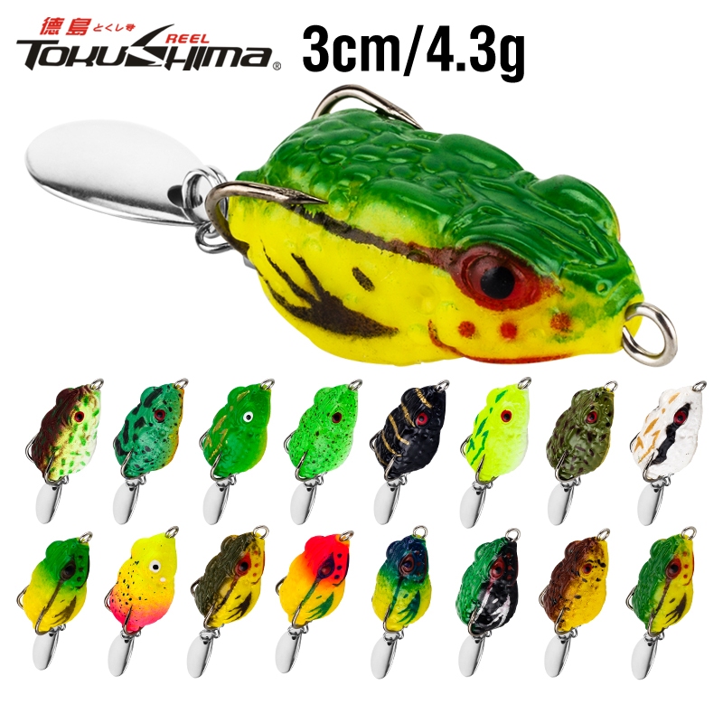 Tiruan Umpan Katak 3cm/4.3g Mini Frog Casting Lure Ikan Gewang ...