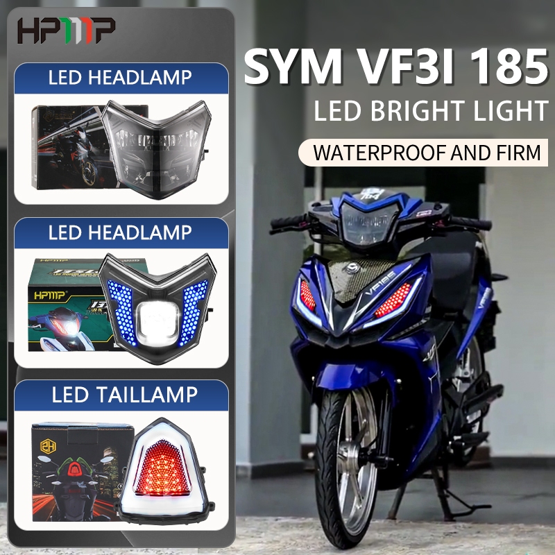 SYM VF3I 185 LED HEADLAMP TAIL LAMP PNP LIGHT H4 SOCKET HONDA SYM VF3I ...