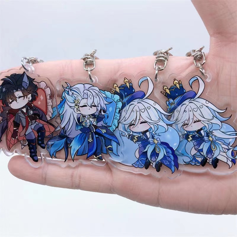 Game Genshin Impact Neuvillette Furina Lyney Wriothesley Cute Acrylic ...