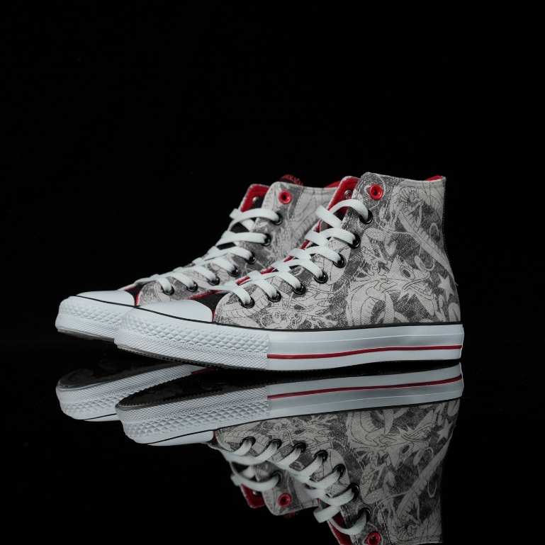 Converse All Star Dragon Shadow Print High-Top Casual Sneakers | Shopee ...