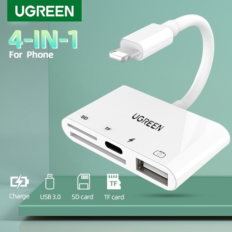 Ugreen 4 In 1 SD TF Memory Card OTG Adapter To SD TF UBS Card Reader PD ...