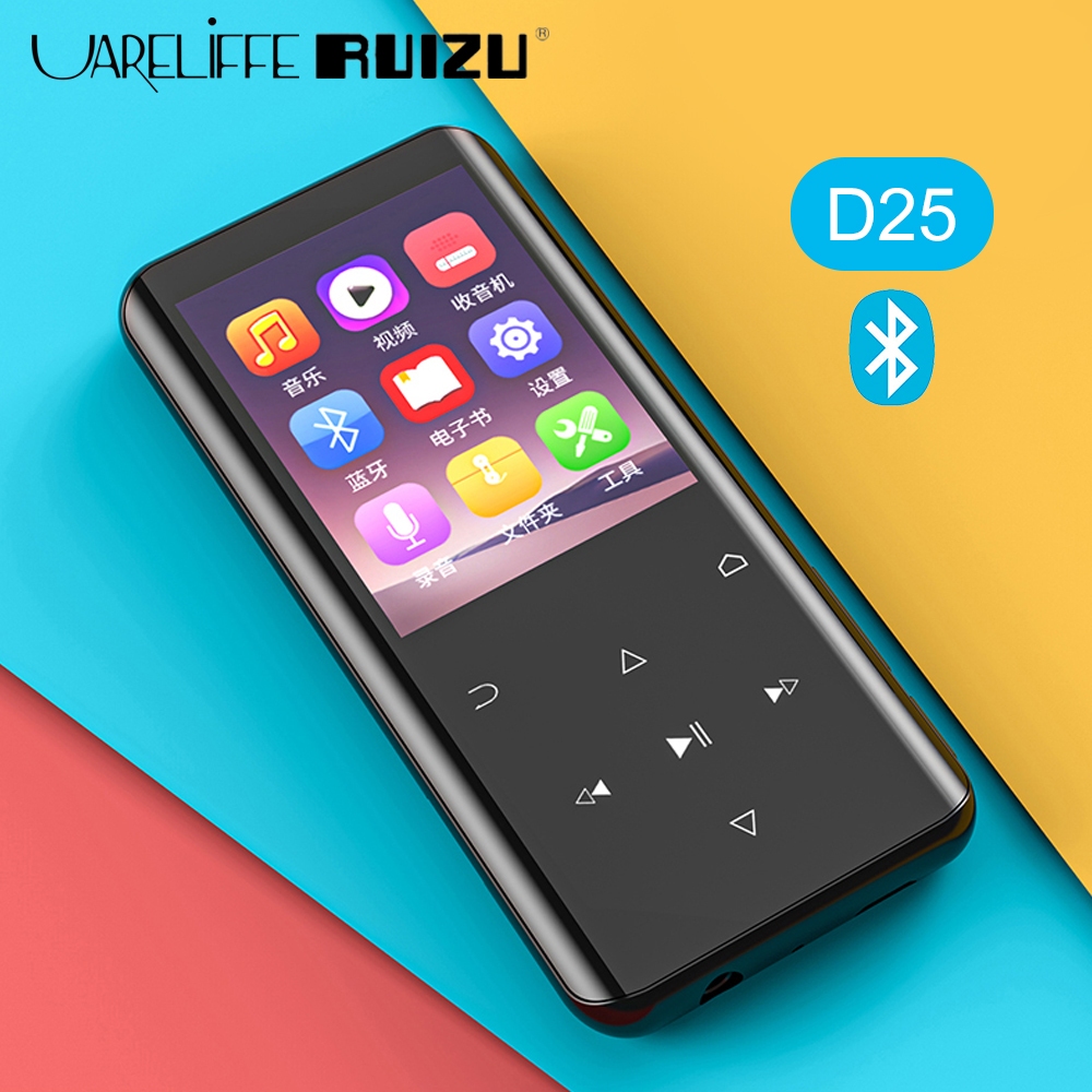 Uareliffe RUIZU D25 Bluetooth5.0 Music Player Support SD Card E-book HD ...