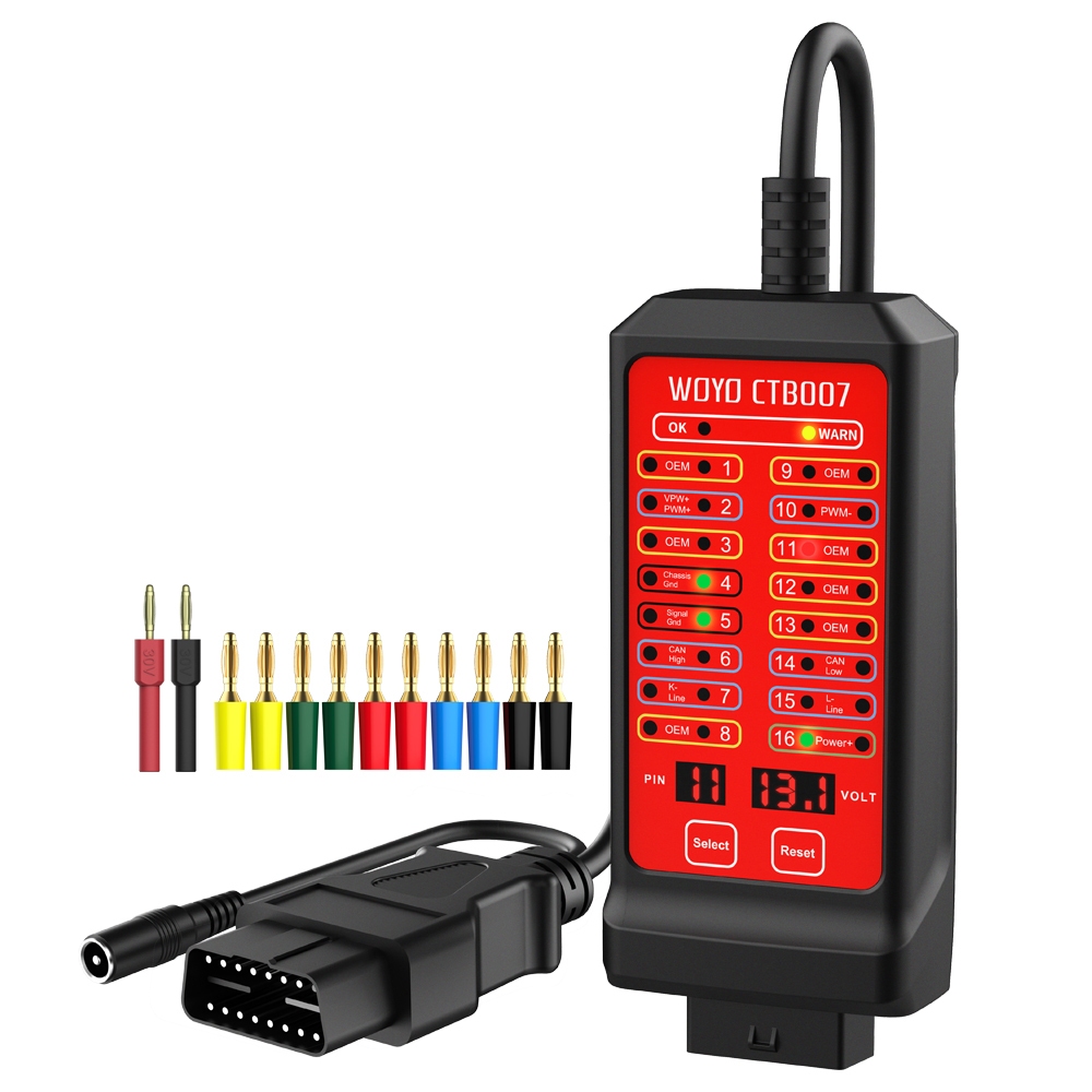 WOYO CTB007 Car CAN test box, car OBD2 fault detector, 16 pin junction ...