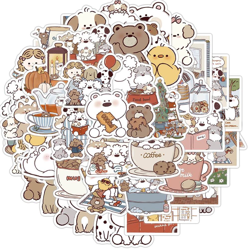 [Large Stickers]50PCS Miiiiichan Anime Animal Cartoon Stickers ...