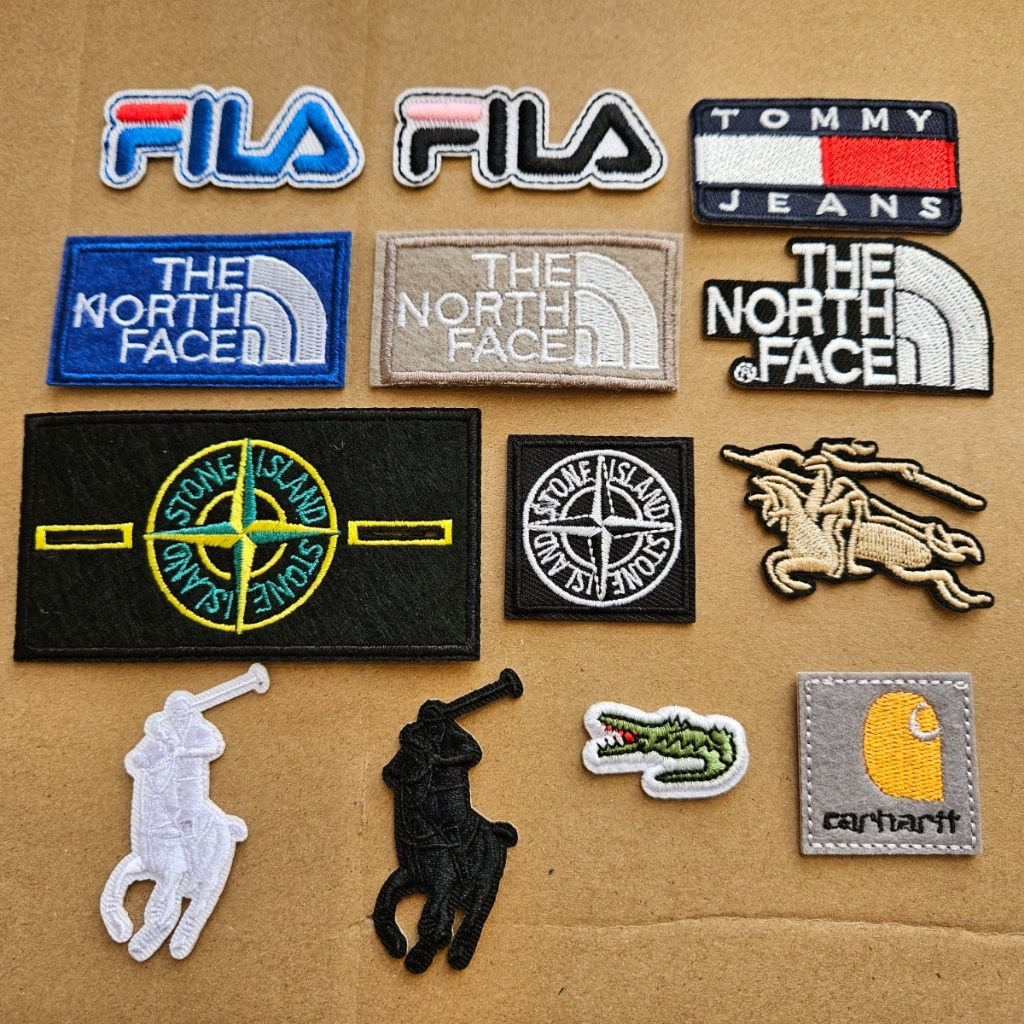 Custom Brand Logo Patches Luxury Fashion Brand logo Embroidery Iron on ...