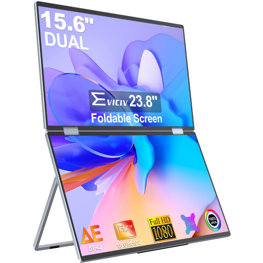 UPERFECT 15.6 Portable Monitors Delta - Folding Monitor Dual Portable ...