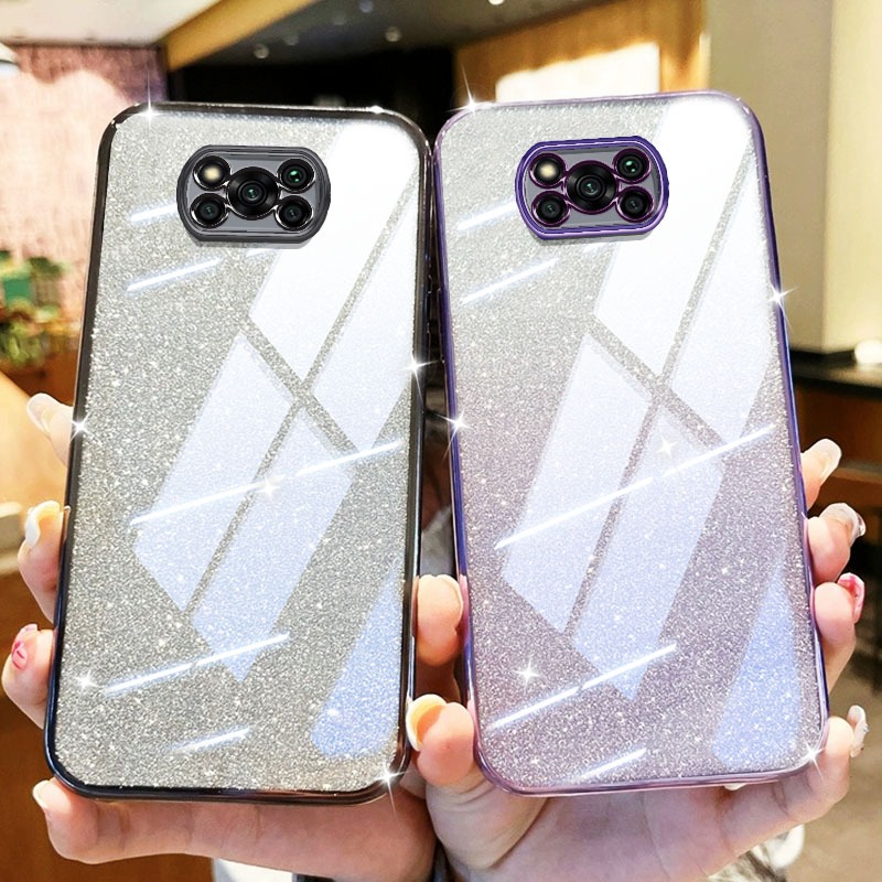 YBD Luxurious Transparent Phone Case for Xiaomi POCO X3 NFC POCO X3 Pro ...