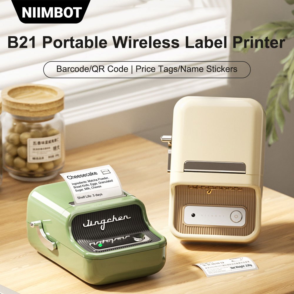 NIIMBOT B21 B1 Label Printer Portable Thermal Printer, Price Tag ...