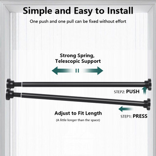 【Price Guarantee】Extendable Telescopic Spring Loaded Net Voile Tension ...