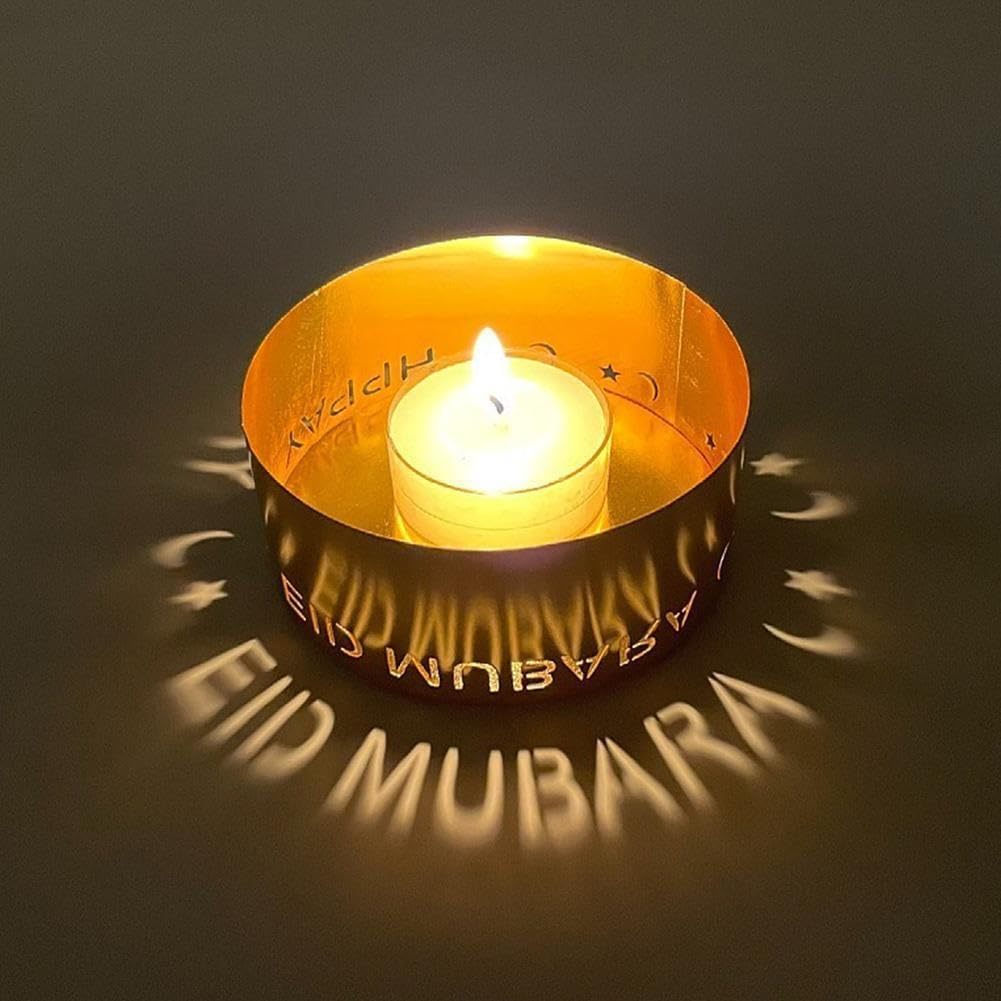Candlestick Ramadan Decorations Muslim Hollow Projection Candlestier ...
