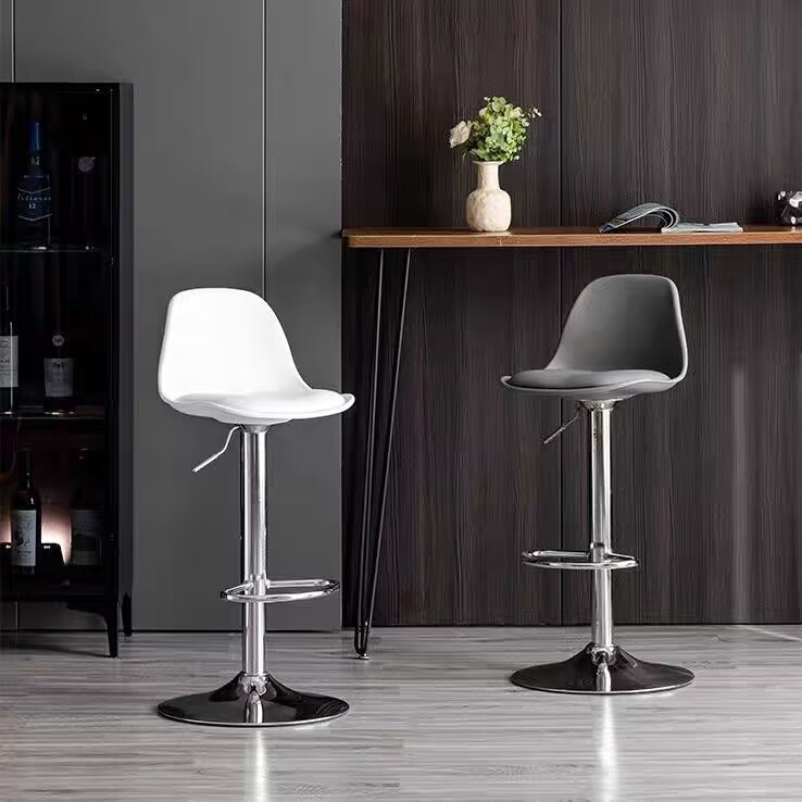 Bar Stools Swivel Stool Height Adjustable Bar Chairs with Back PU ...