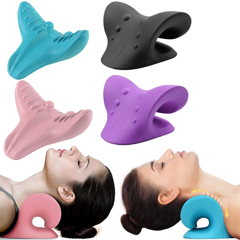 Neck Shoulder Stretcher Relaxer Cervical Chiropractic Traction Device ...