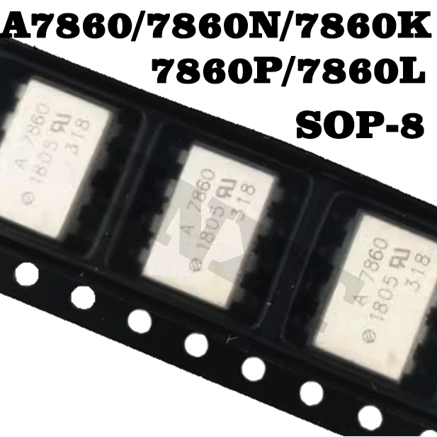 5pcs HCPL-7860 A7860 A7860N A7860K A7860P A7860L SOP-8 Optocoupler ...