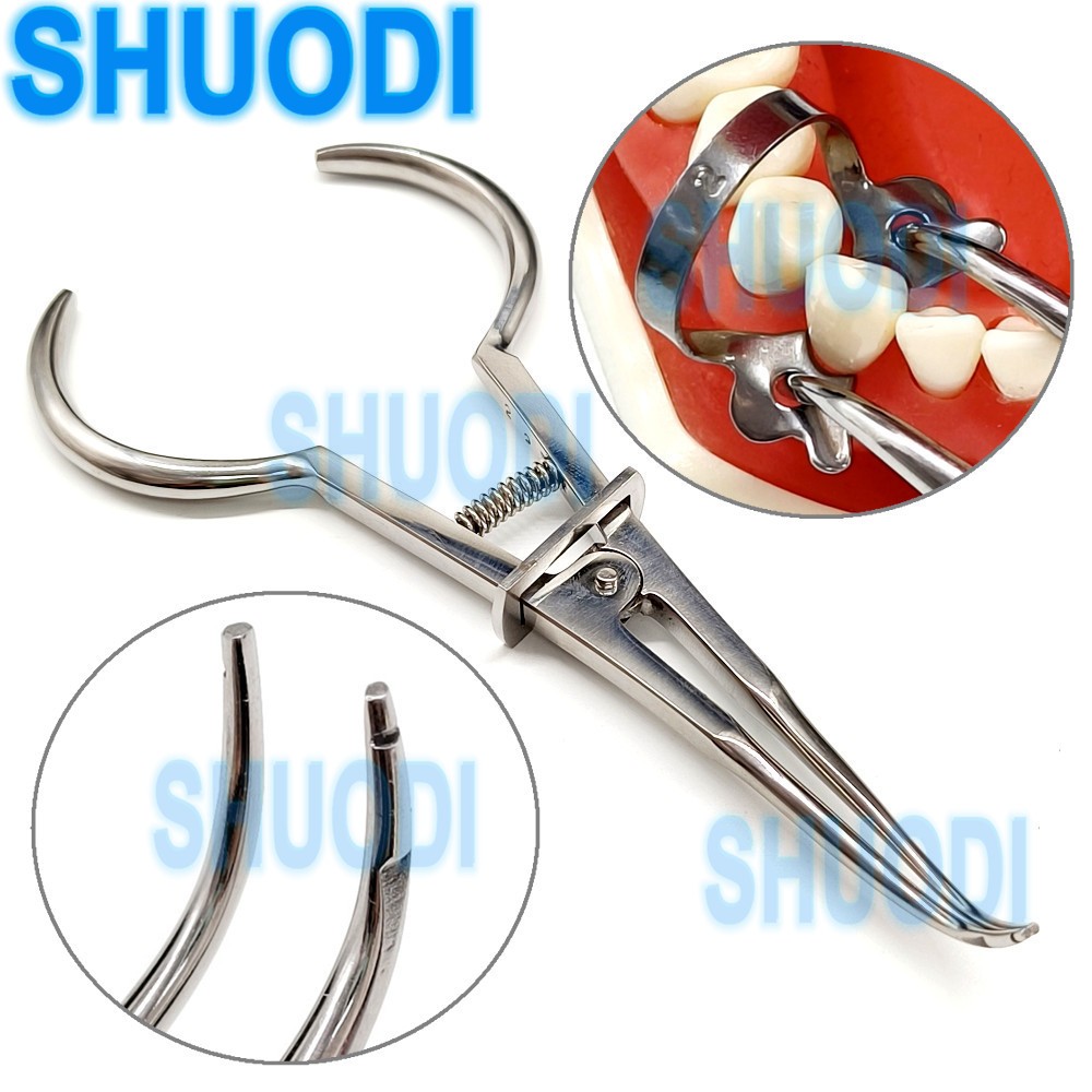 1 piece Dental Slim tip Rubber Dam Clamp Plier Rubber dam Forceps Light ...