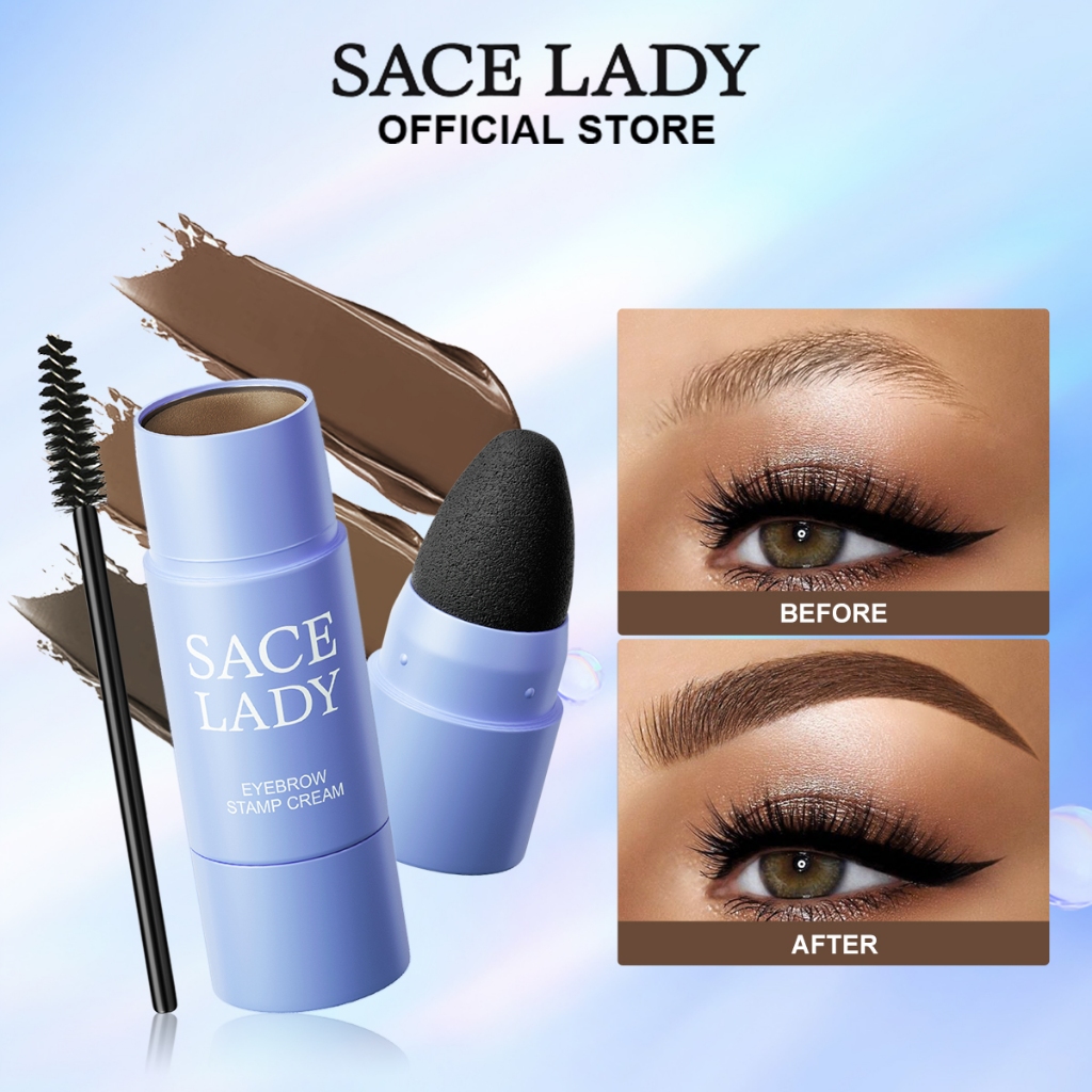 SACE LADY Waterproof Eyebrow Powder High Pigment Smudge-proof Eyebrow ...