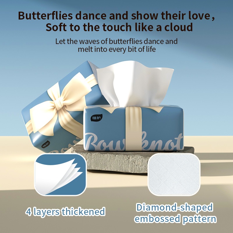 Botare Air-Cushion Deluxe Comfort Thick Tissue Paper 4-Ply (400 Sheets ...