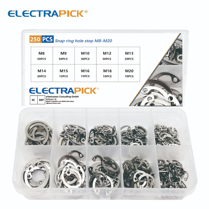 Electrapick M8-M10 Stainless Steel Internal Retaining Assortment Kit ...