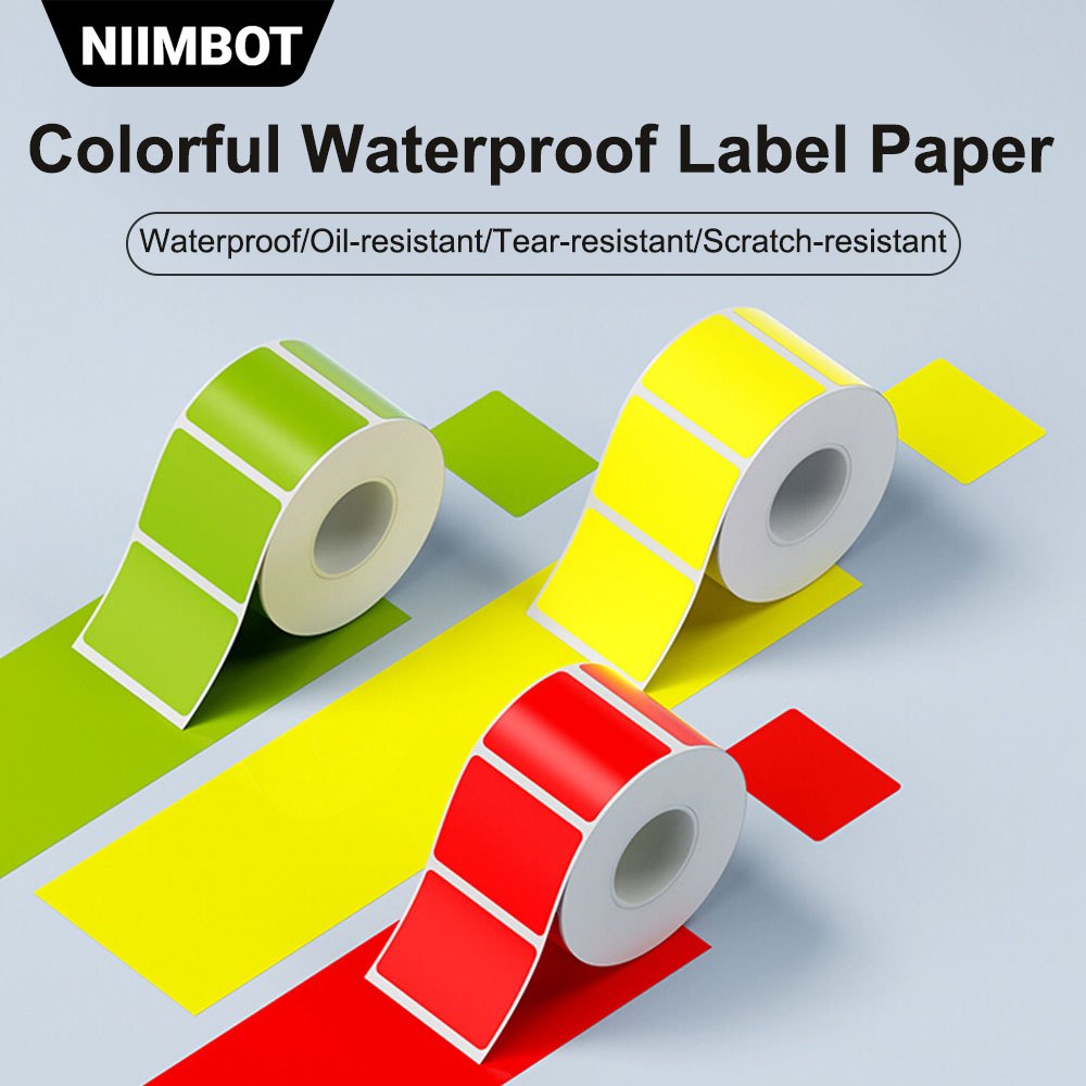 NIIMBOT B21/B1/B31/B3S Color Thermal Label Printing Paper for Home Classified Self-Adhesive ...