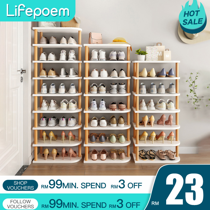 Shoes Rack Rak Kasut Multi-layer Shoe Storage Rack Rak Kasut Kayu ...