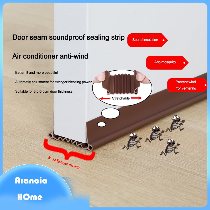 Glue-free Adjustable Door Seam And Door Bottom Seal Anti-theft Door Gap ...
