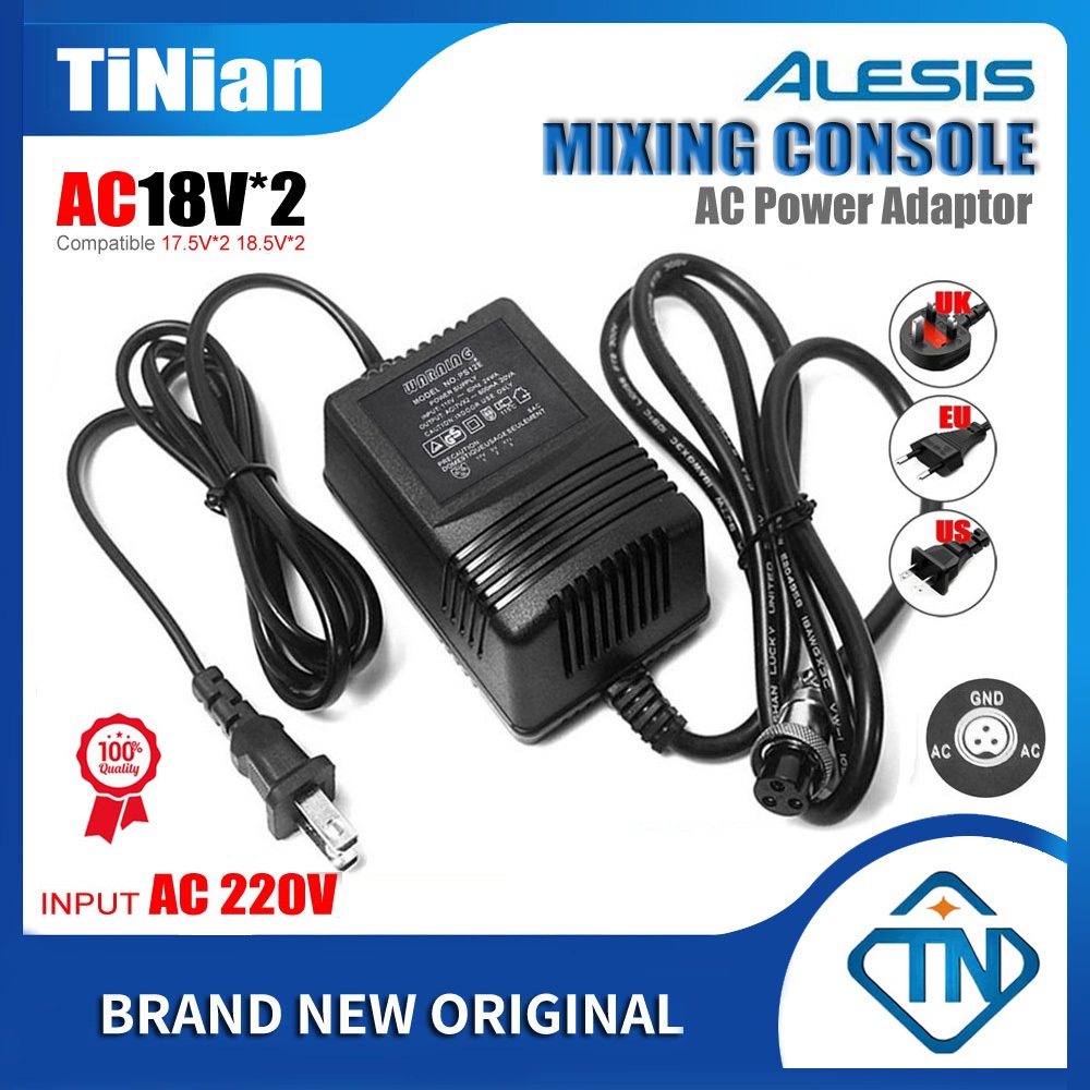 220V to 18V AC/AC Adapter for Alesis MultiMix 8 USB FX Professional ...