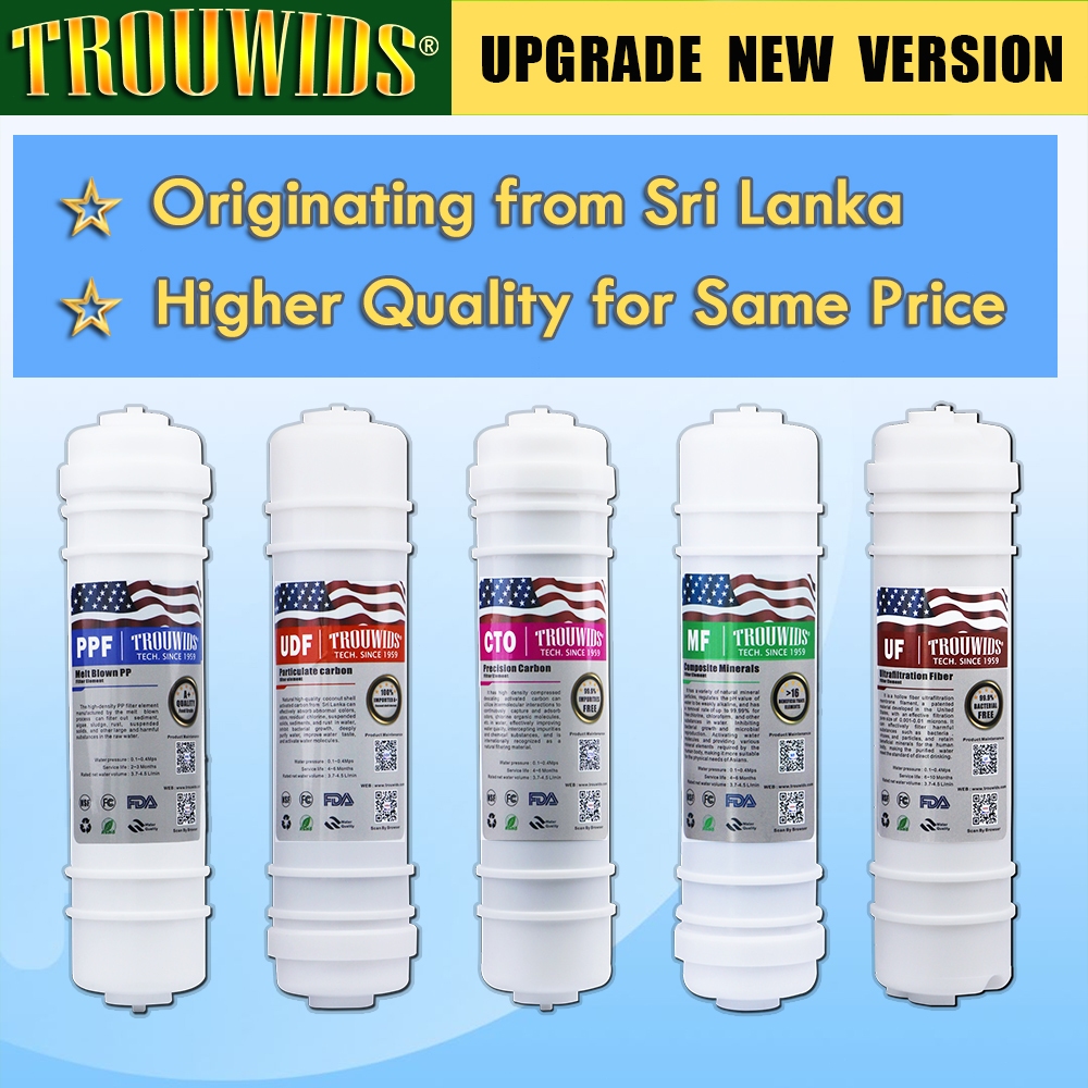 TROUWIDS Water Filter Indoor Ultrafiltration Drinking Water Purifier ...