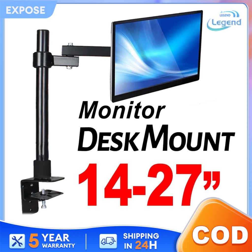 Monitor stand Arm 10 - 32 inch Single Computer arm Adjustable Desktop ...