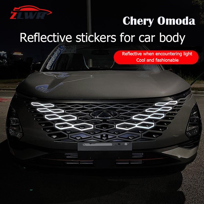 ZLWR omoda 5 grille sticker, front grille decoration sticker, body ...