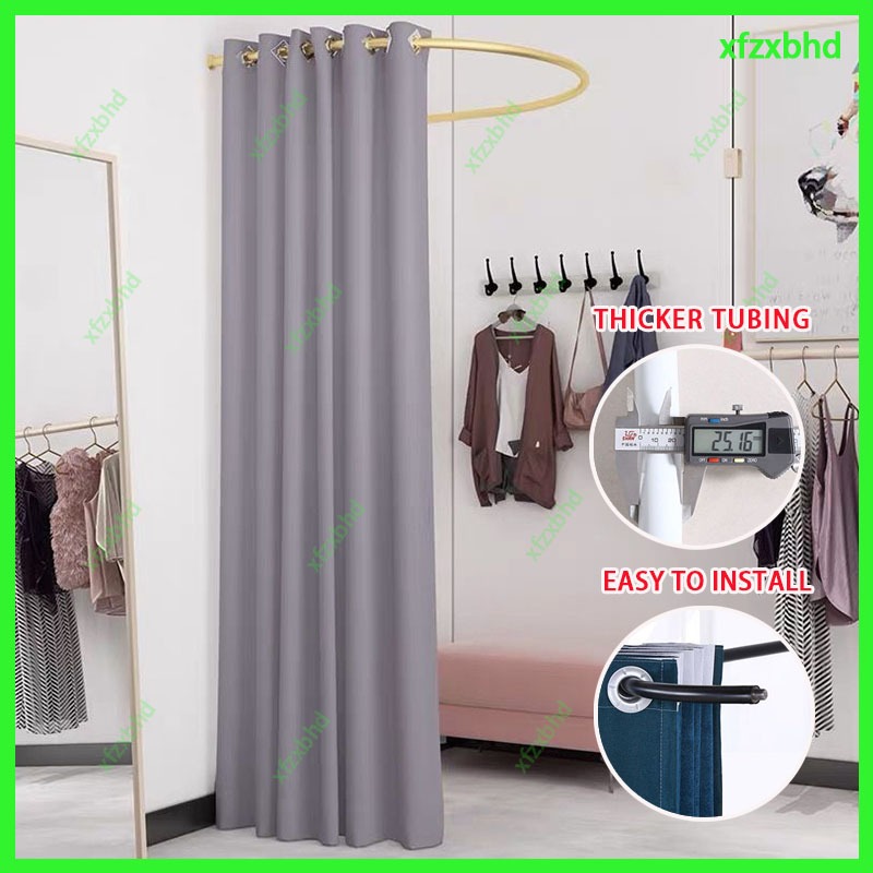 Fitting Room U-Type Lever Clothing Store Dressing Room Door Curtain ...