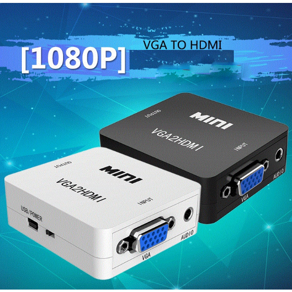 Vga TO HDMI Support 1080P HD VGA2HDMI VGA TO HDMI Converter | Shopee ...