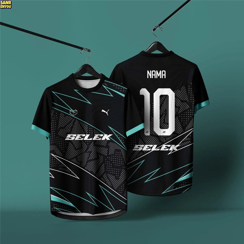 （sanrenyou）Single Order Jersey Oversized Baju Kelas Custom Name Jersey ...