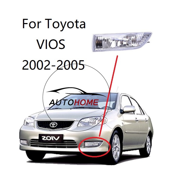 Front Bumper Fog Light fog Lamp FOR TOYOTA VIOS SOLUNA VIOS AXP4 2002 ...