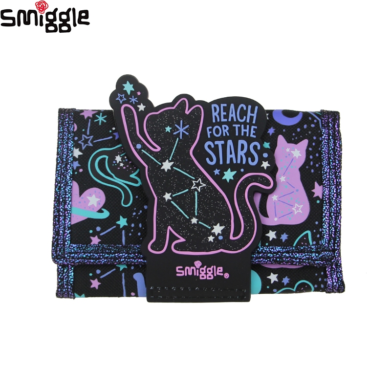 Australia Smiggle Original Children Wallet Girl Clutch Kawaii Black ...