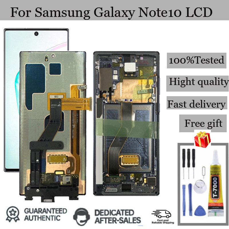 Original AMOLED Samsung Galaxy Note 10 4G 5G LCD Display Touch Screen ...