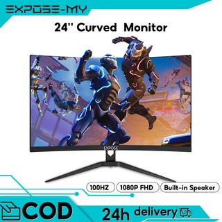 EXPOSE Gaming Monitor Curved 100HZ 1080P IPS PC Monitor With Speaker ...