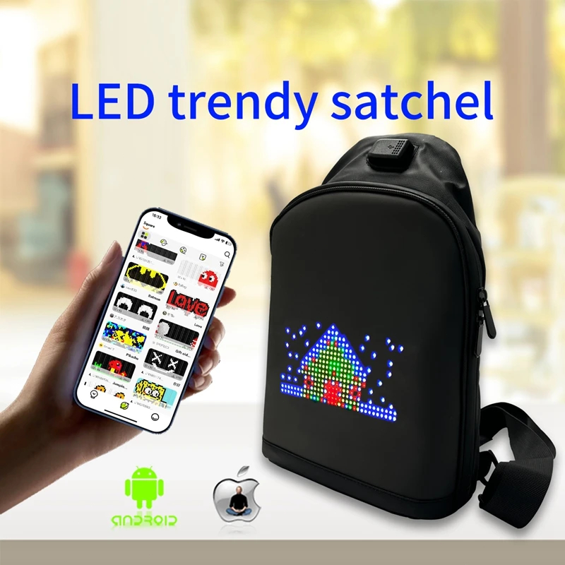 Newest Bluetooth Version Smart Pix LED Backpack For Women Men DIY ...