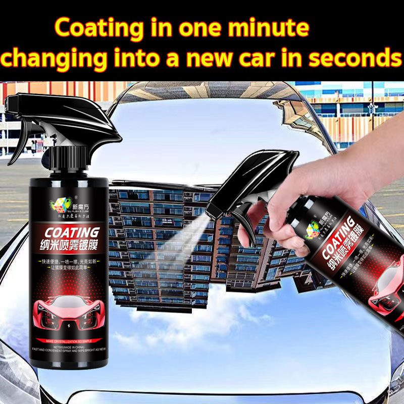 3 Minutes Car Coating Spray Mirror Crystal Glaze Car Polish Paint Agent ...