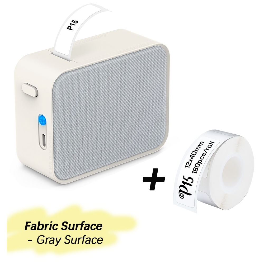 P15 Label tape Thermal Label Printer Portable Bluetooth label machine Similar as D11 D110 D101 ...